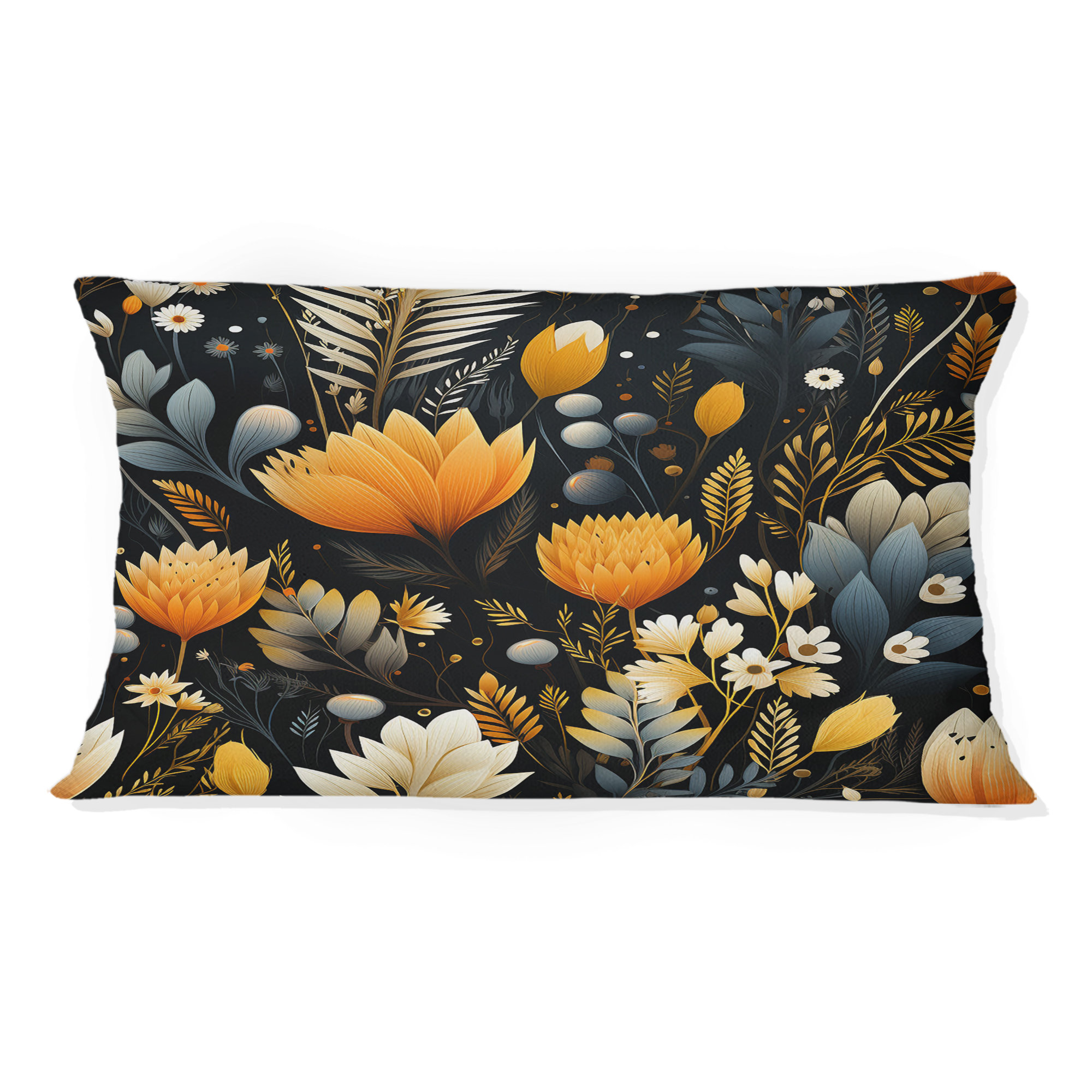 Design Art Nature Inspired Wanderer Boho Pattern I - Floral Polyester ...