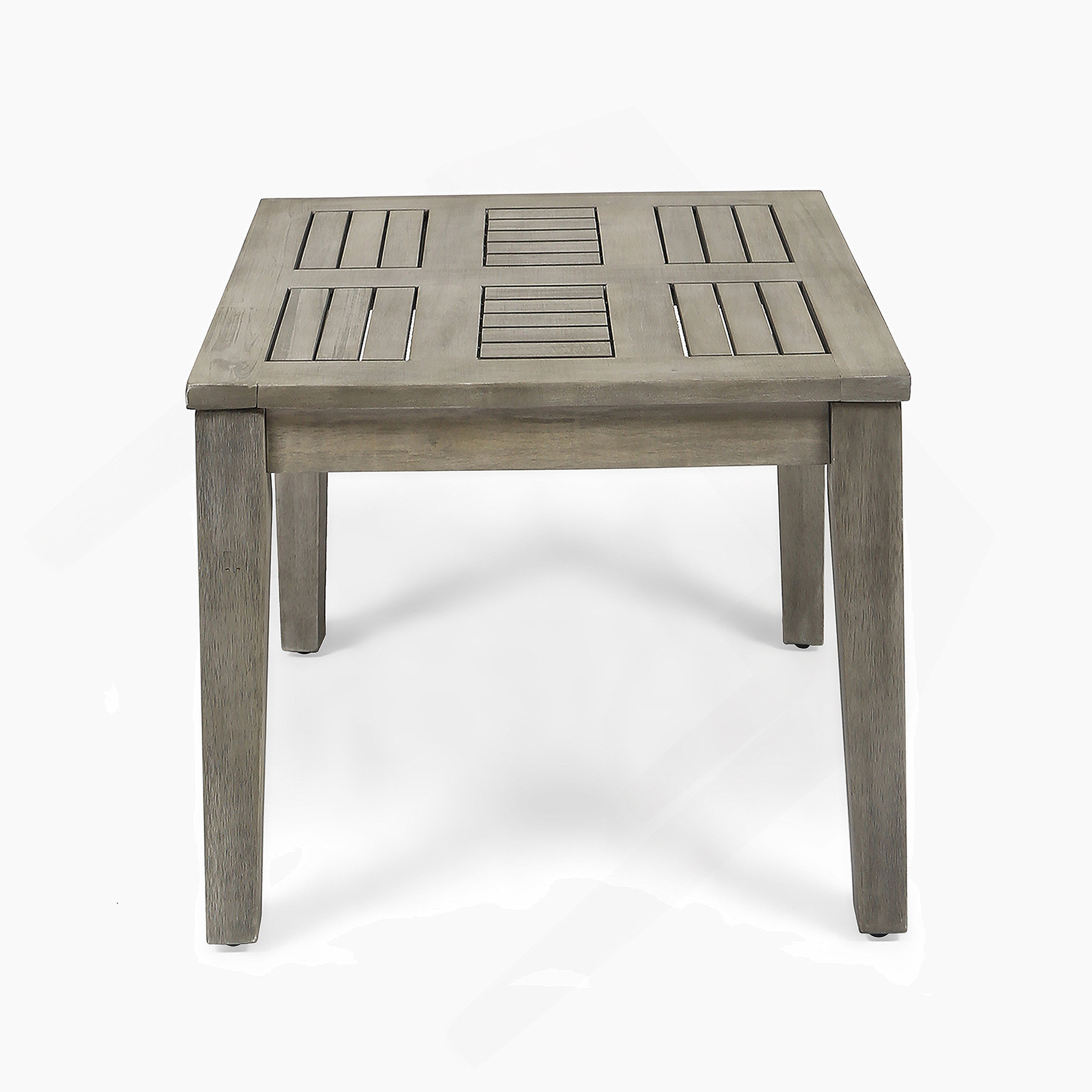 Ivy Bronx Durable Acacia Wood Side Table With Low Profile Design ...