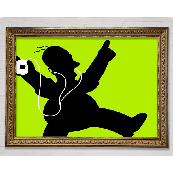 Happy Larry Homer Simpson Framed Print | Wayfair.co.uk