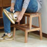 Red Barrel Studio® Saybrook Unfinished Solid Wood Accent Stool, Acacia ...