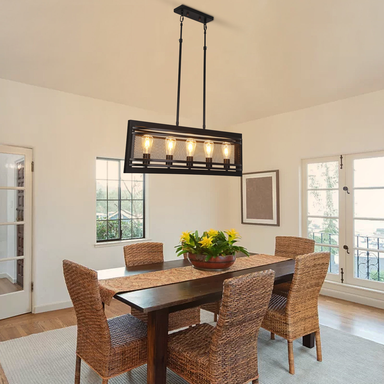 17 Stories Tenneh 5 - Light Kitchen Island Pendant Chandelier | Wayfair