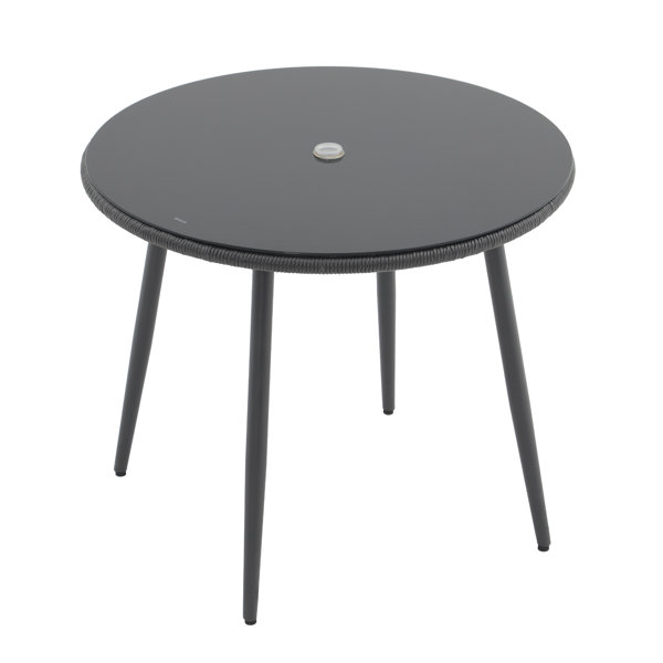 George Oliver Johnella Round 35.4'' Outdoor Dining Table & Reviews ...