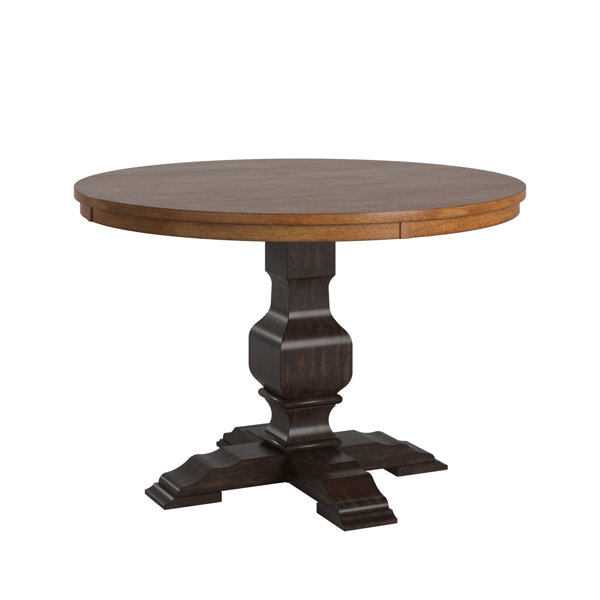 Three Posts™ Fortville Round Solid Wood Dining Table & Reviews | Wayfair