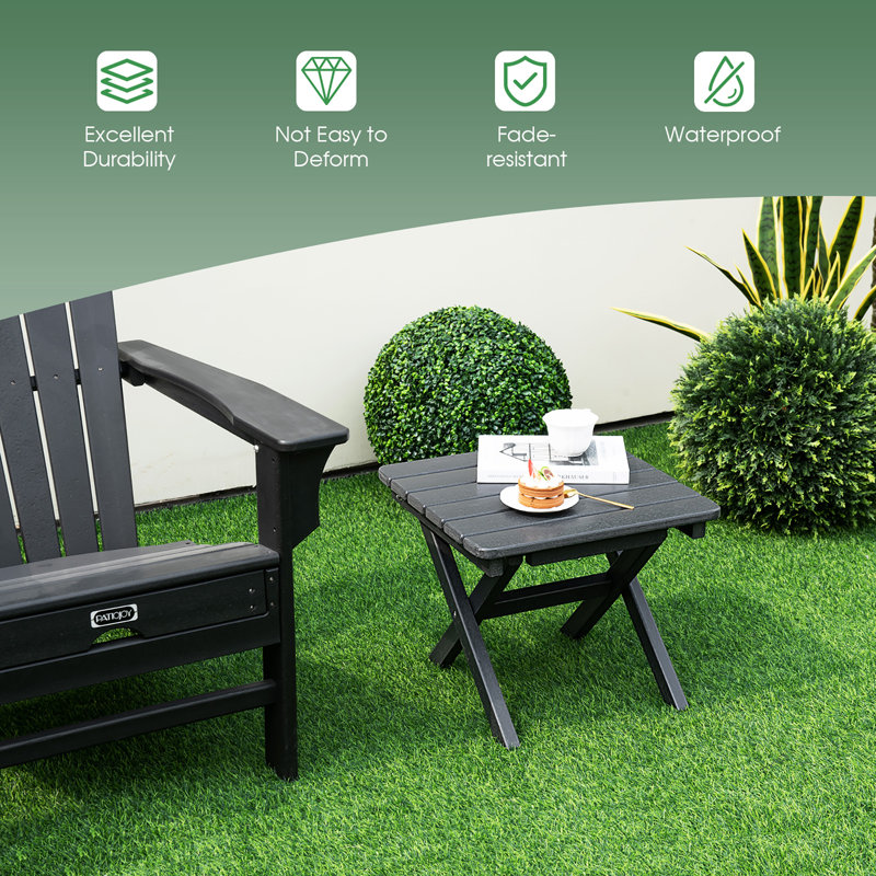 Highland Dunes Alsha Folding Plastic Side Table | Wayfair