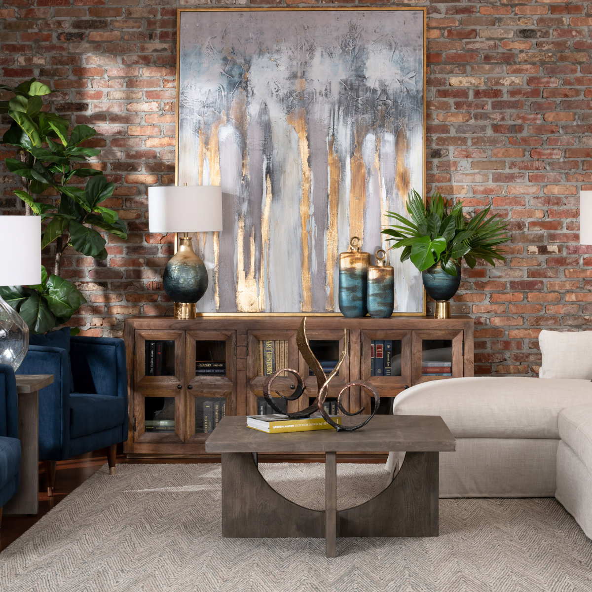 The Twillery Co.® Worcester 80'' Wide Mango Wood Sideboard & Reviews ...