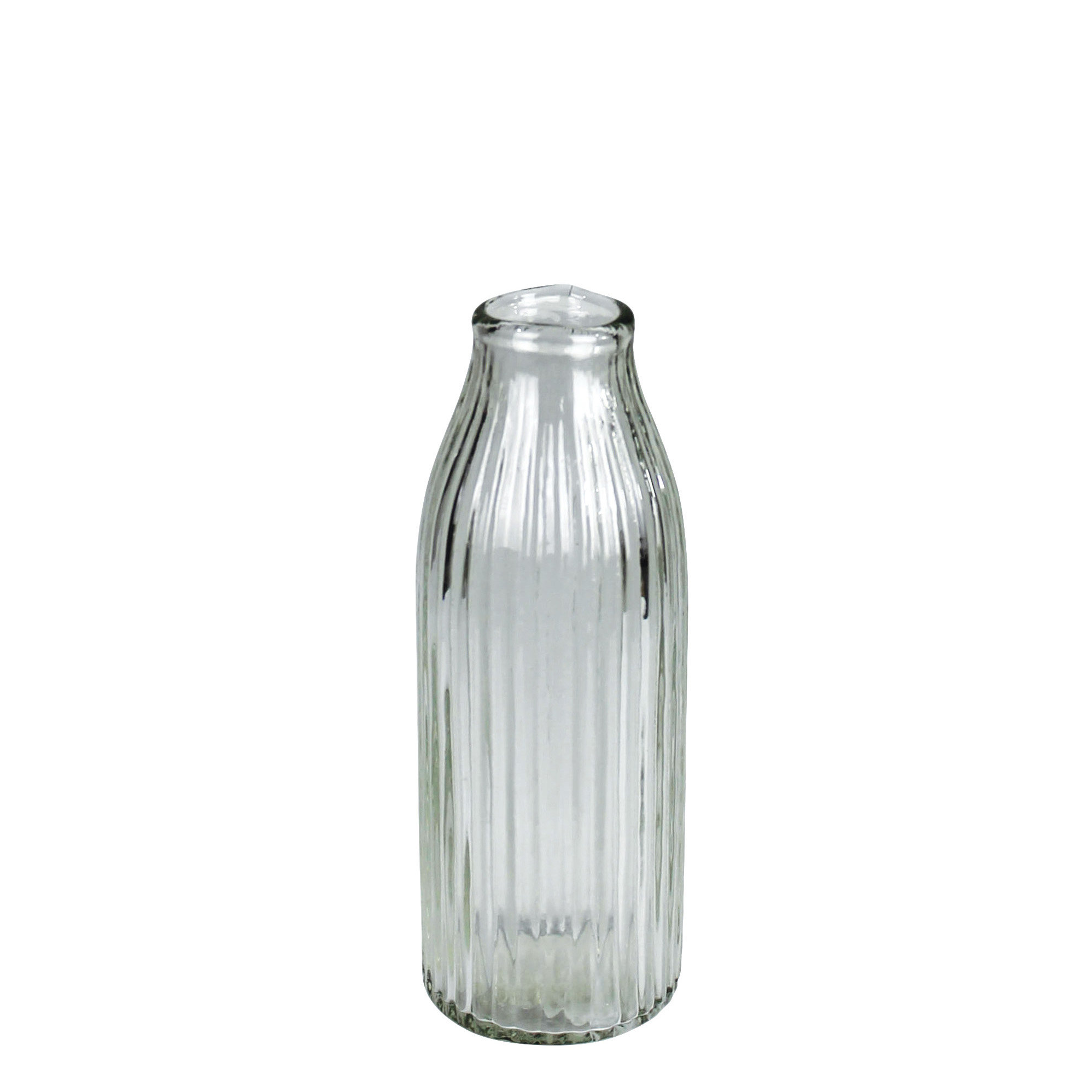 Wrought Studio™ Melba Ribbed Vase, Glass - Med | Wayfair