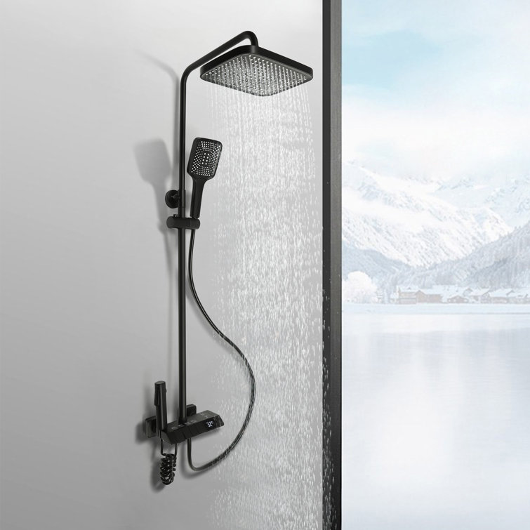 SUNYOU 4 Function Shower System Faucet Set Mixer Faucet | Wayfair