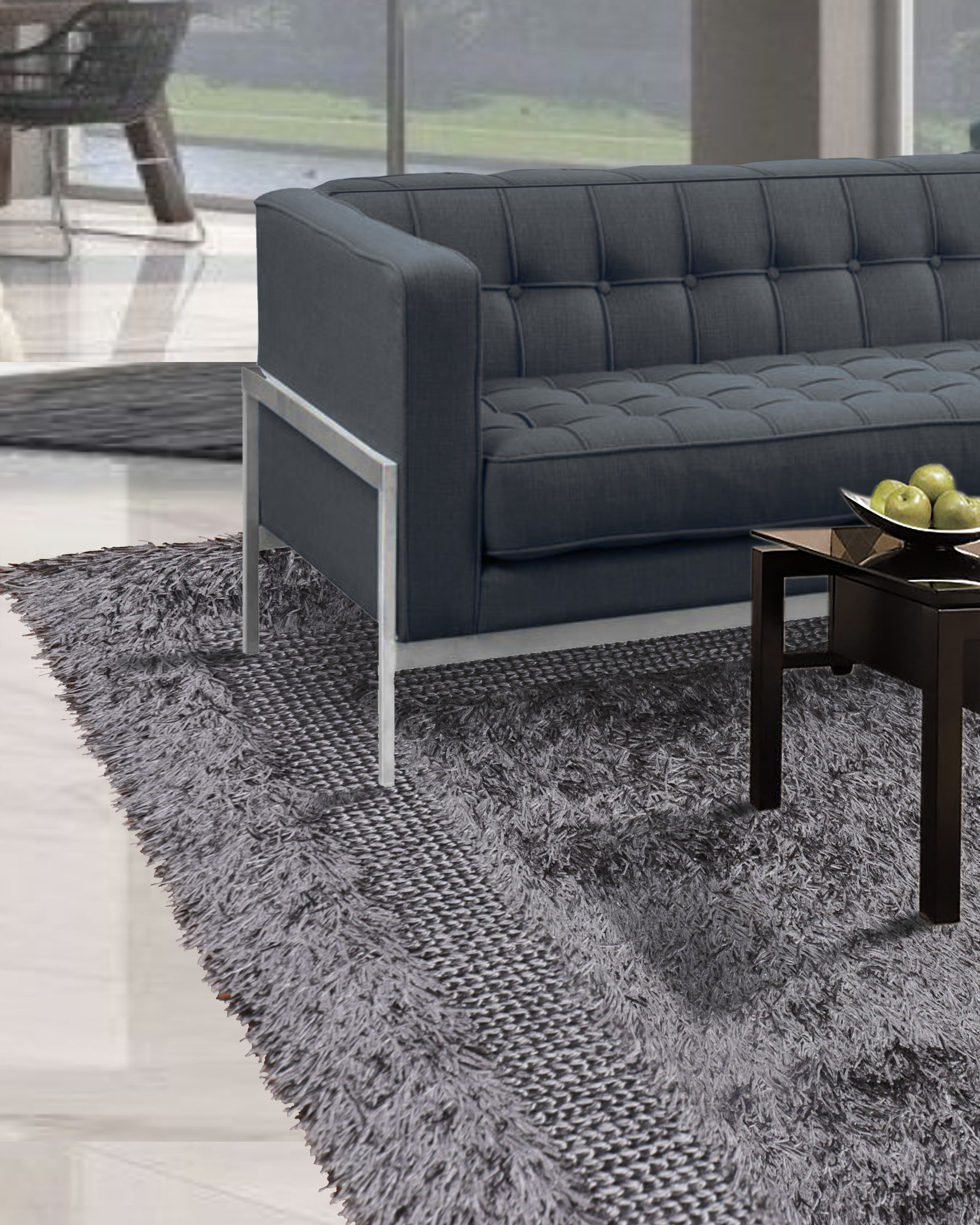 Hokku Designs Galette Hand Hooked Silver Gray Rug | Wayfair