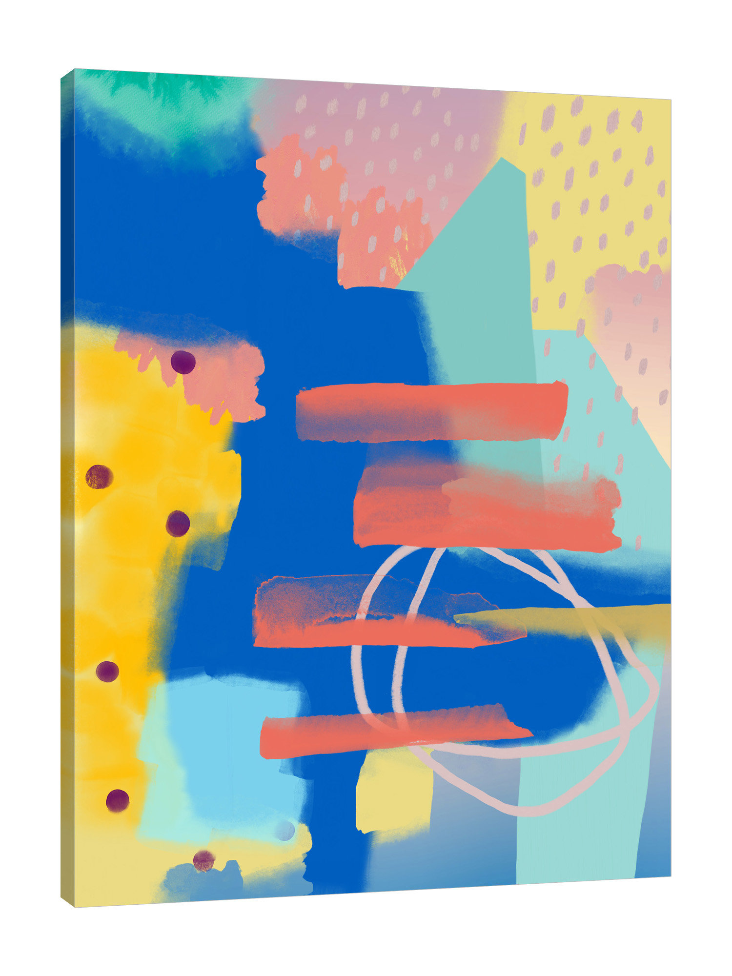 Jaxson Rea Summer Scandi by Urban Epiphany - Wrapped Canvas Print | Wayfair