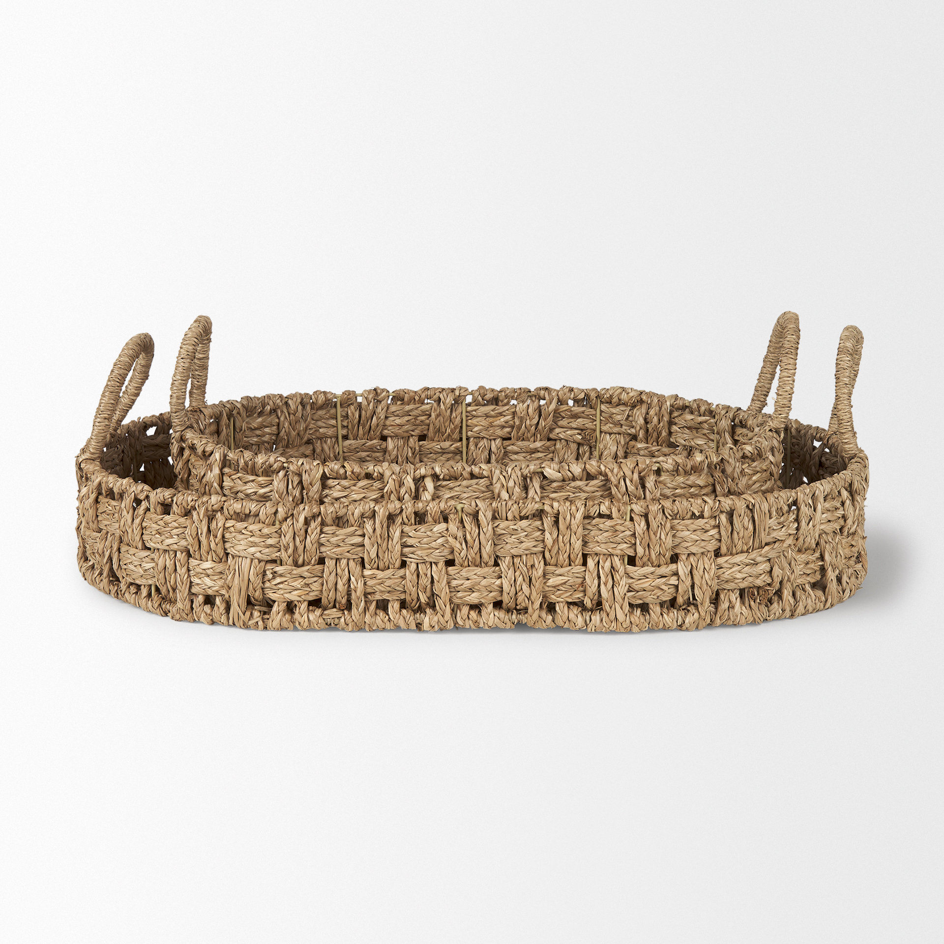 Joss & Main Argens Seagrass Tray - Set of 2 | Wayfair