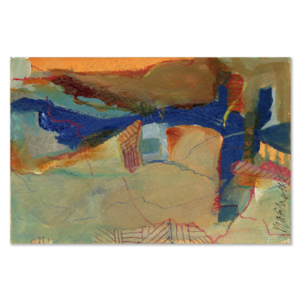 Mr. Marin Jill Krasner " "Hillview", Abstract Mixed Media Painting By ...