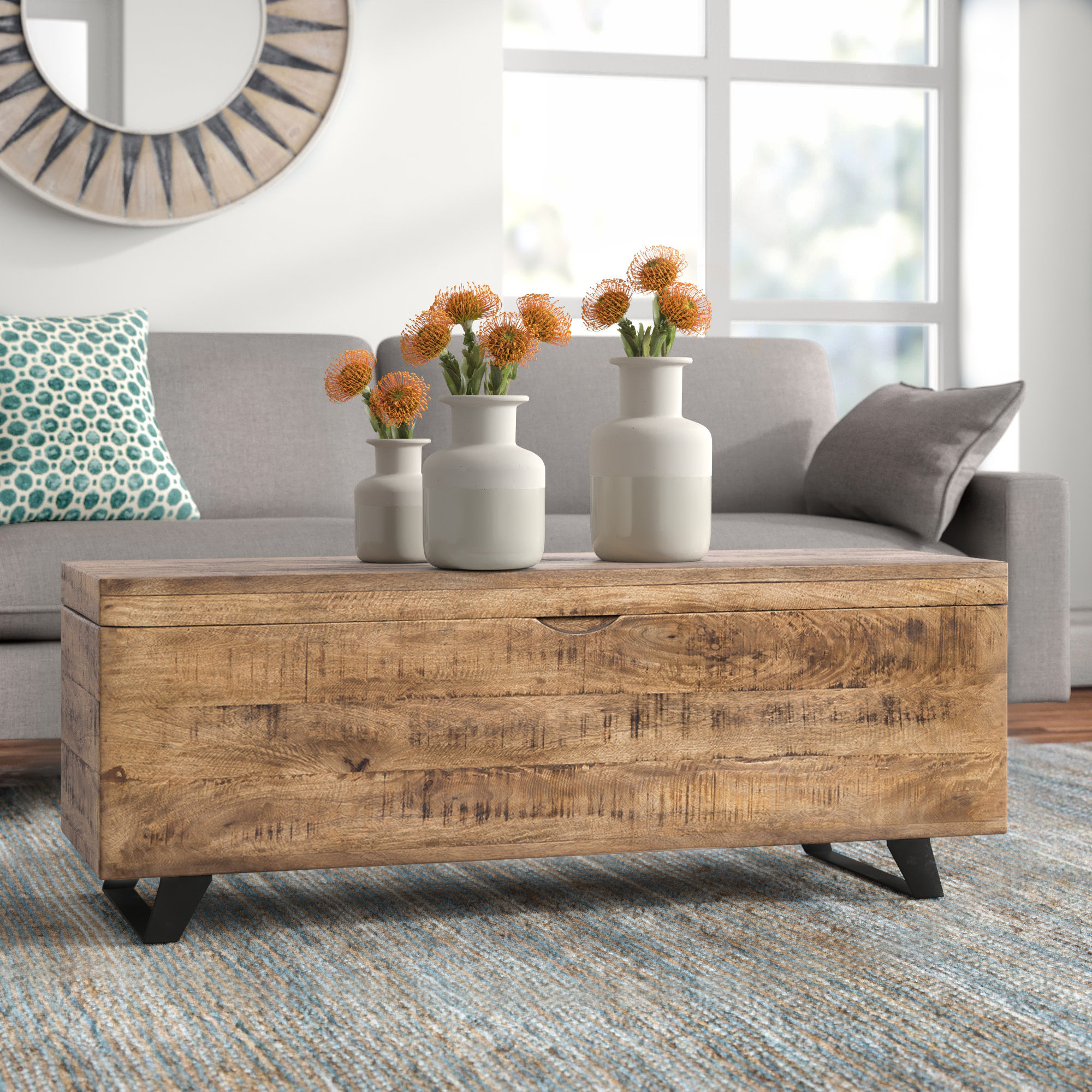 Millwood Pines Balderas Lift Top Sled Coffee Table with Storage ...