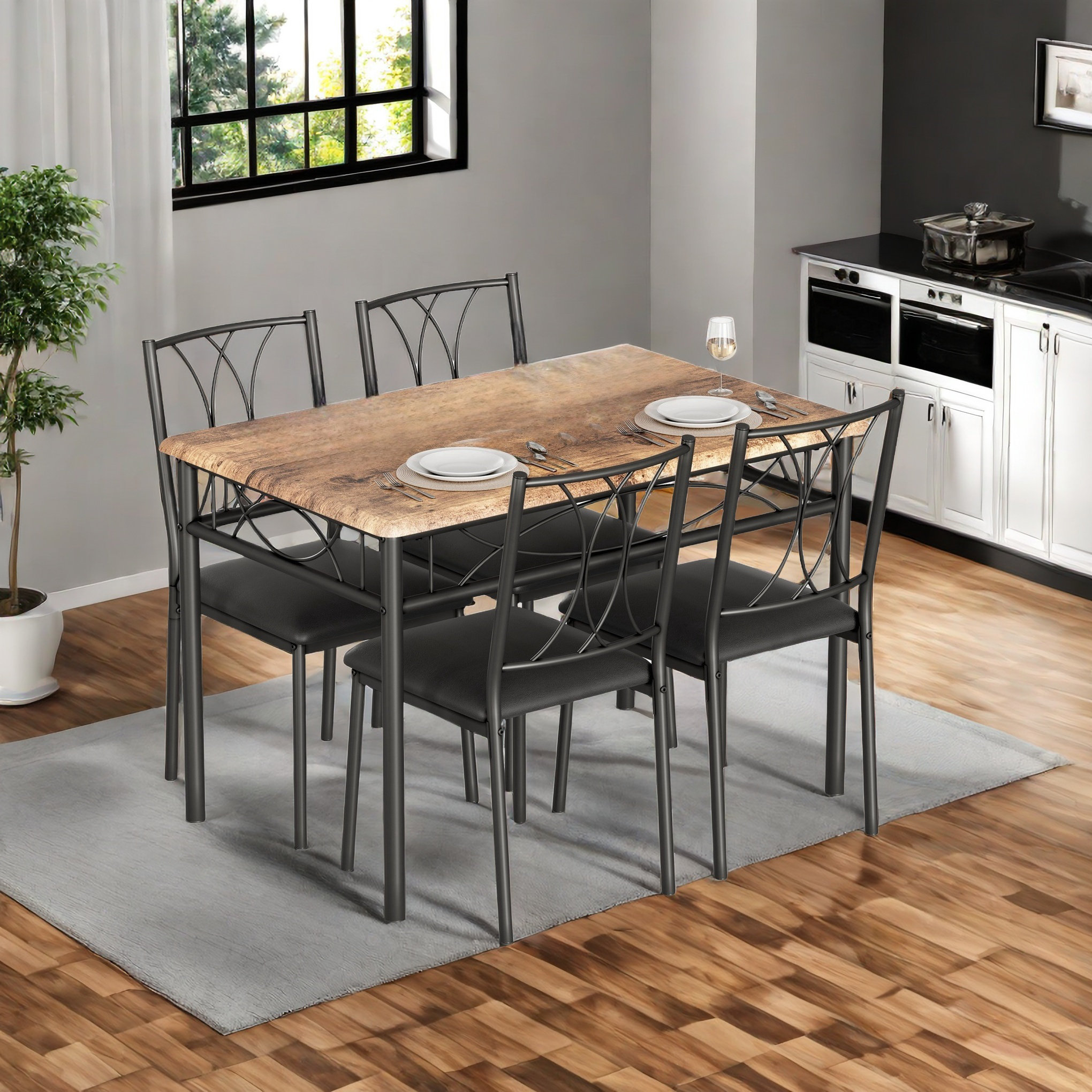 Espiron Optimum Dining Table Set For 4, Dining Room Table Set, Small ...