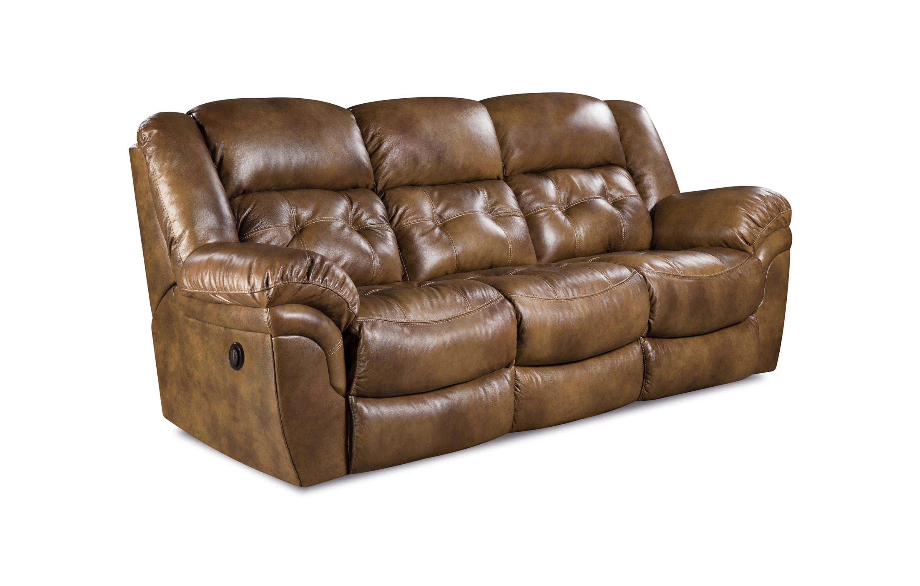 Ebern Designs Marlayne 93" Leather Reclining Sofa | Wayfair