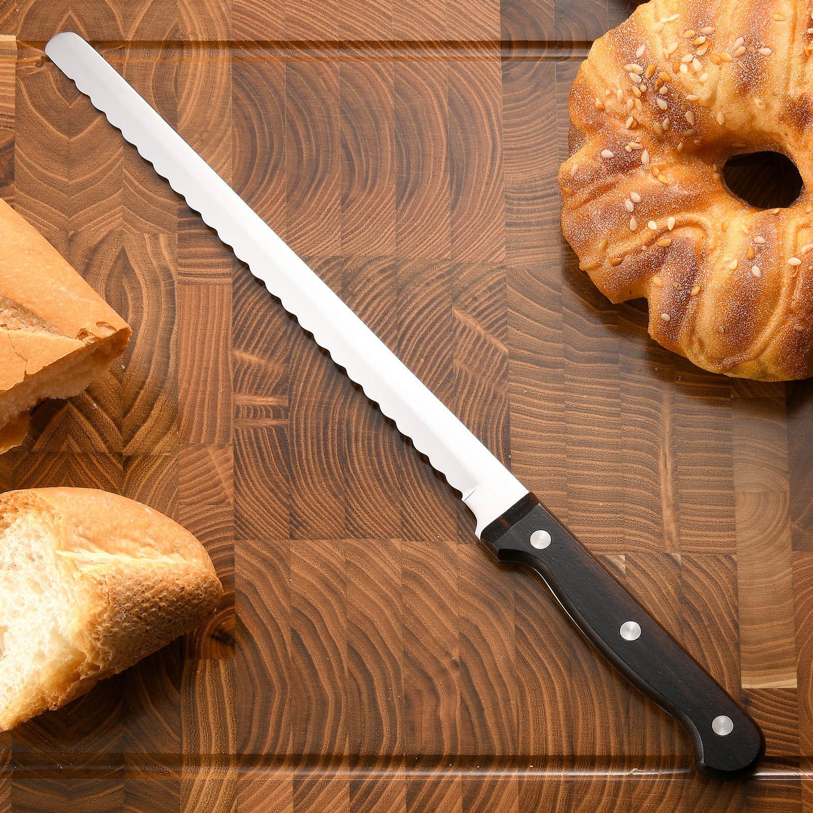 Nanfang Brothers 1 Pcs 10 inch Bread Knife Serrated Knife - Wayfair Canada