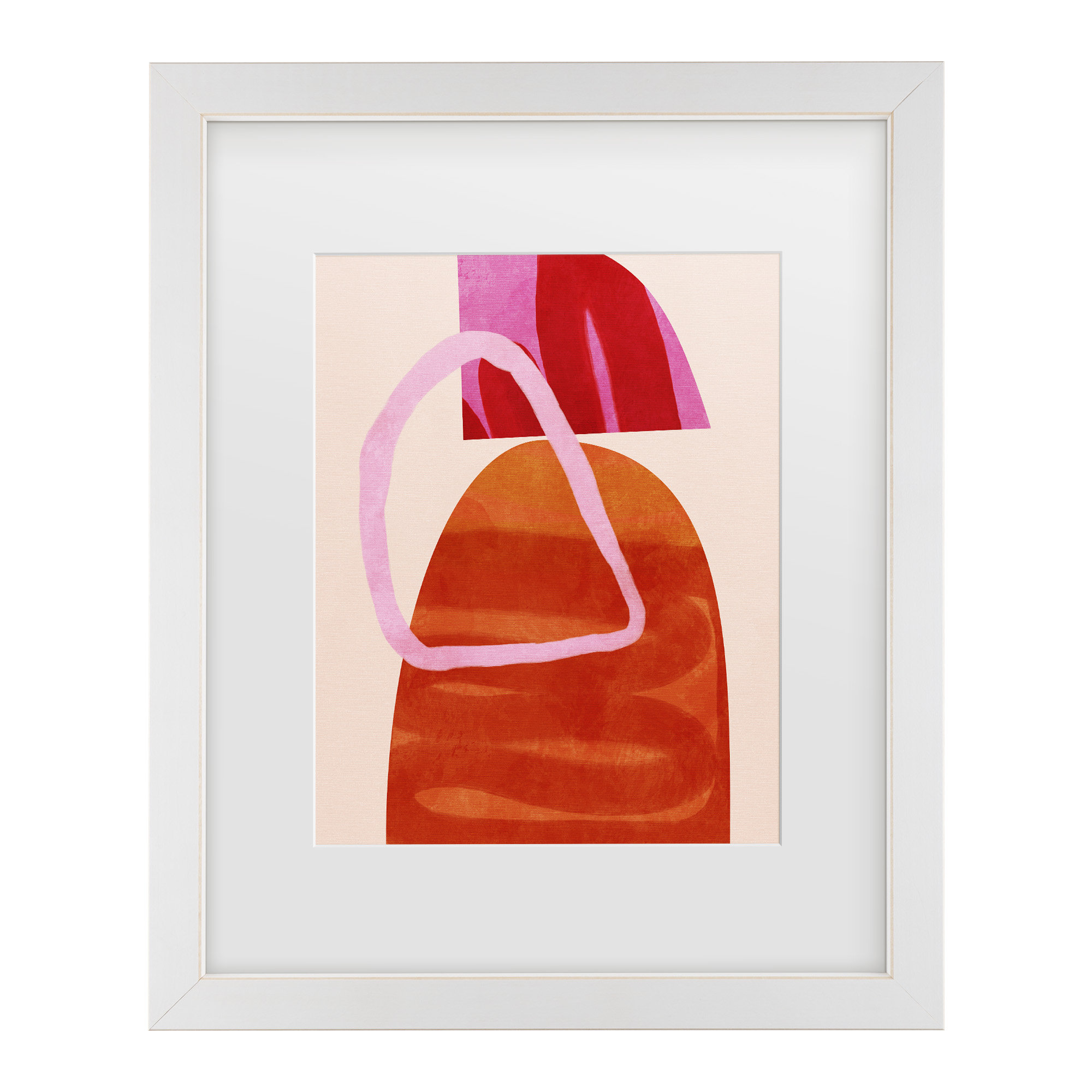 Wrought Studio™ Ana Rut Bre Painted Lines Kopie Matted Framed Art ...