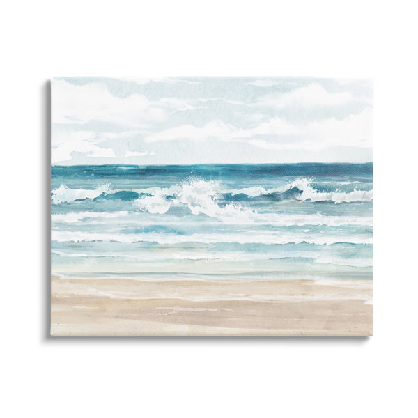 Highland Dunes " On The Shore Beach Waves " by Carson Lyons | Wayfair