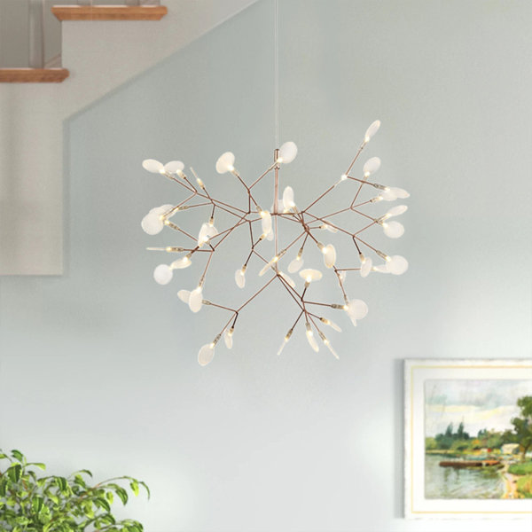 Everly Quinn Kenyarda 45 - Light Gold LED Pendant - Wayfair Canada