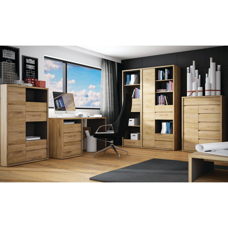 Union Rustic Tyle Highboard Charlotte 86 cm Wide with a convenient ...