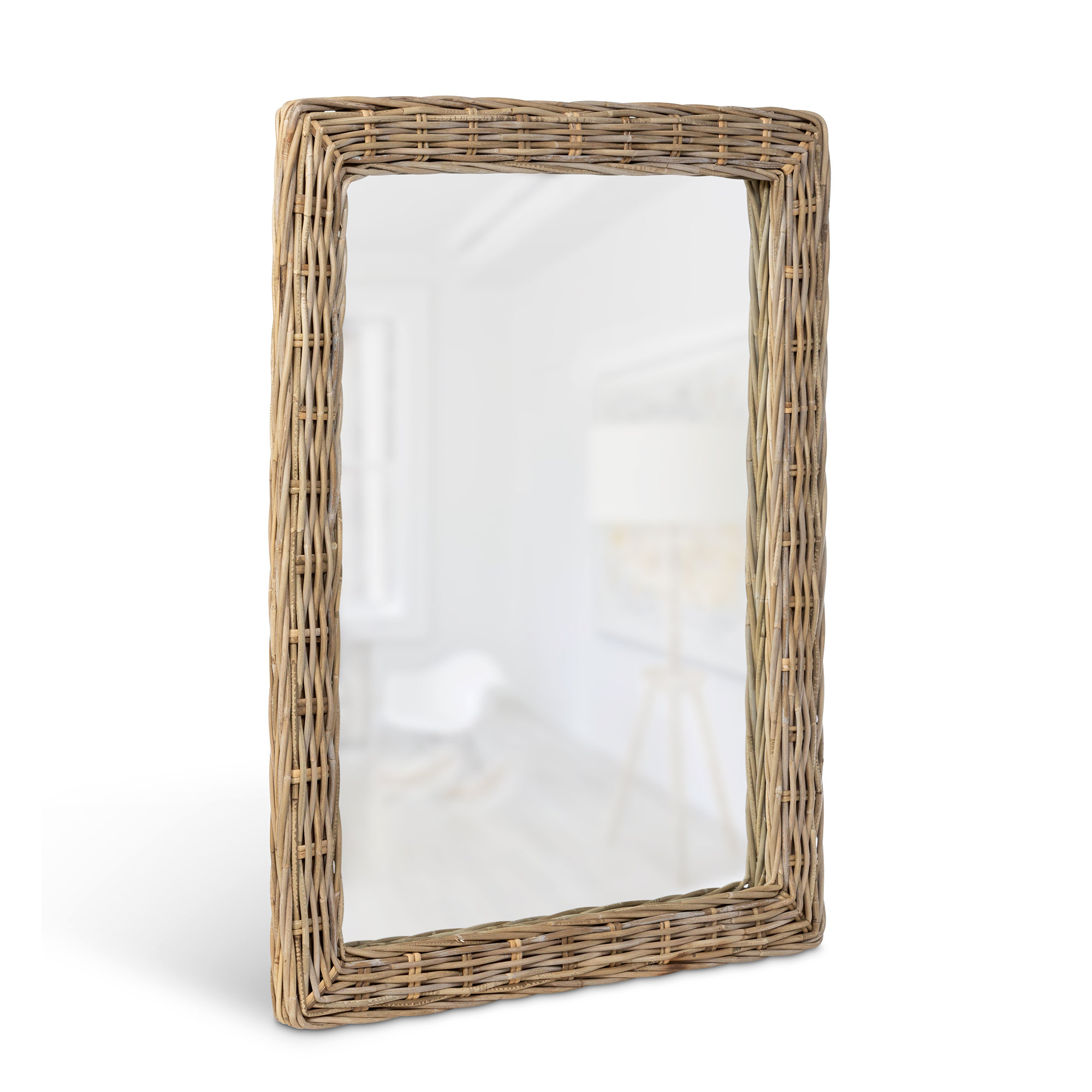 Park Hill Muriel Rattan Mirror | Wayfair