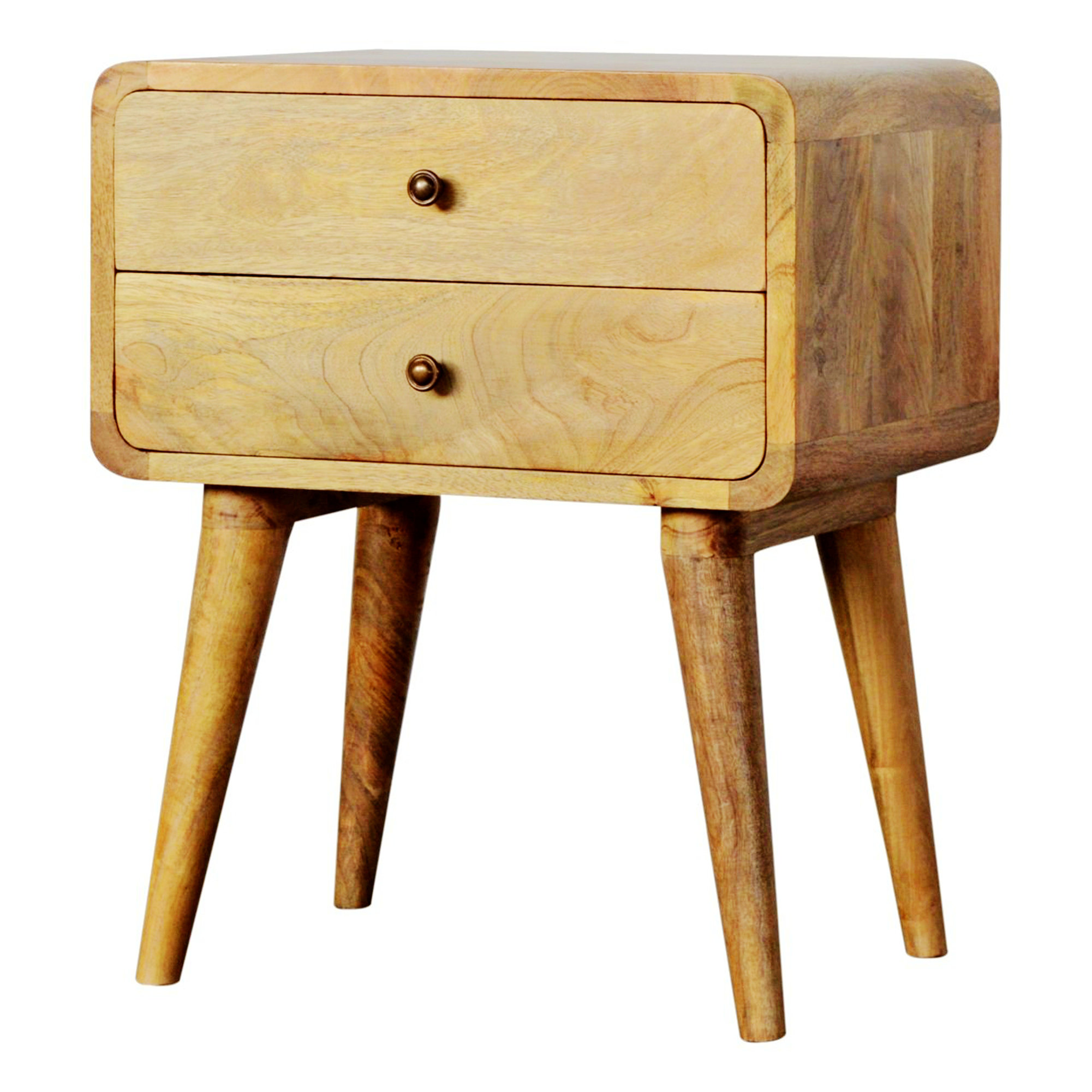 Loon Peak® Gholam Multi-Function Nightstand with Storage Drawer & Solid ...