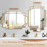 Mercer41 Bathroom Mirror For Wall,Rectangle Vanity Mirror, Polished ...