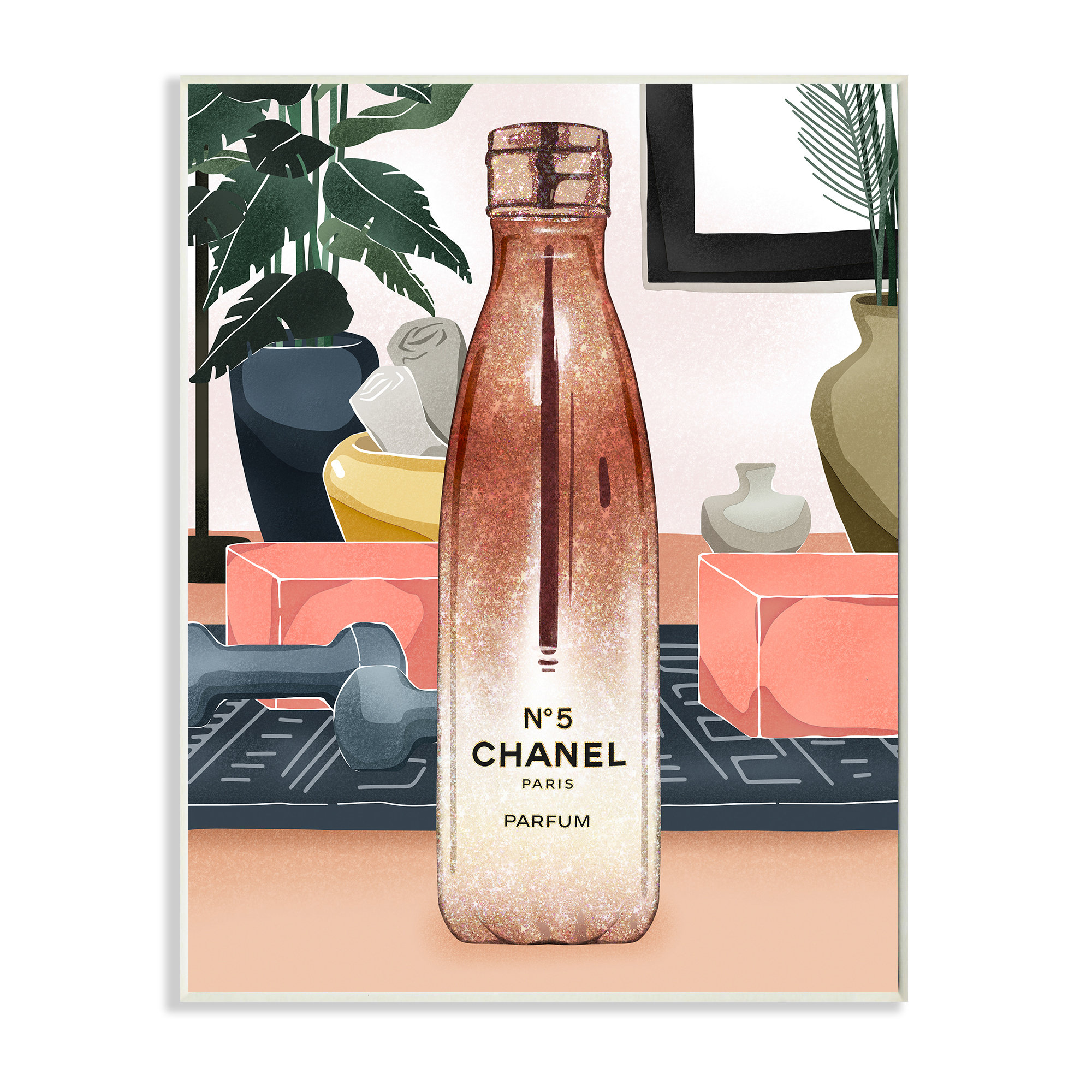 Stupell Industries Glam Fashion Designer Bottle Modern Home Interior ...