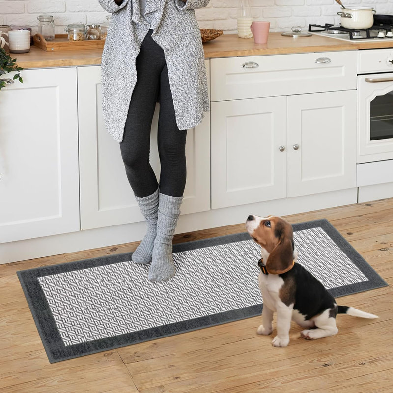 Orren Ellis Absorbent Kitchen Rugs for The Floor | Wayfair