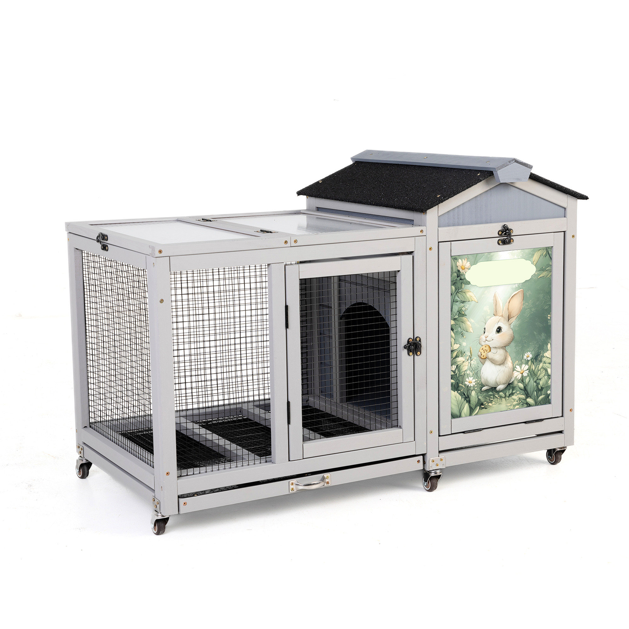 One Allium Way® Cozy Cage With Pointed Roof Sleeping Space, Easy ...
