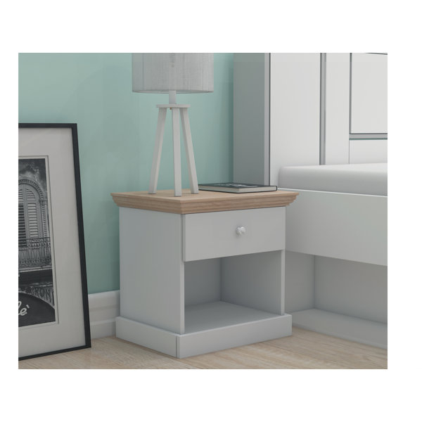 Brambly Cottage Barrow 1 Drawer Bedside Table | Wayfair.co.uk