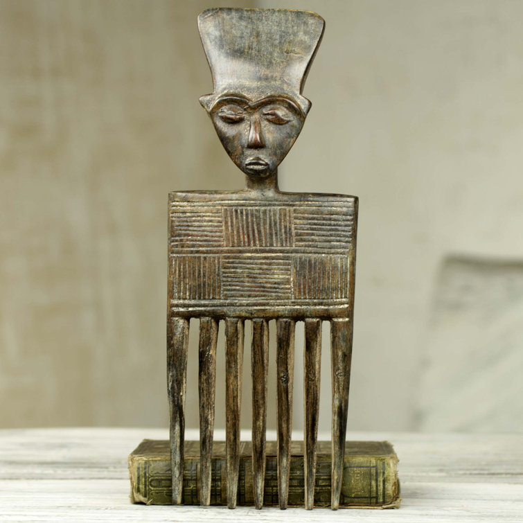 World Menagerie Evie-Mai Fante Man Comb Artisan Crafted Sculpture ...