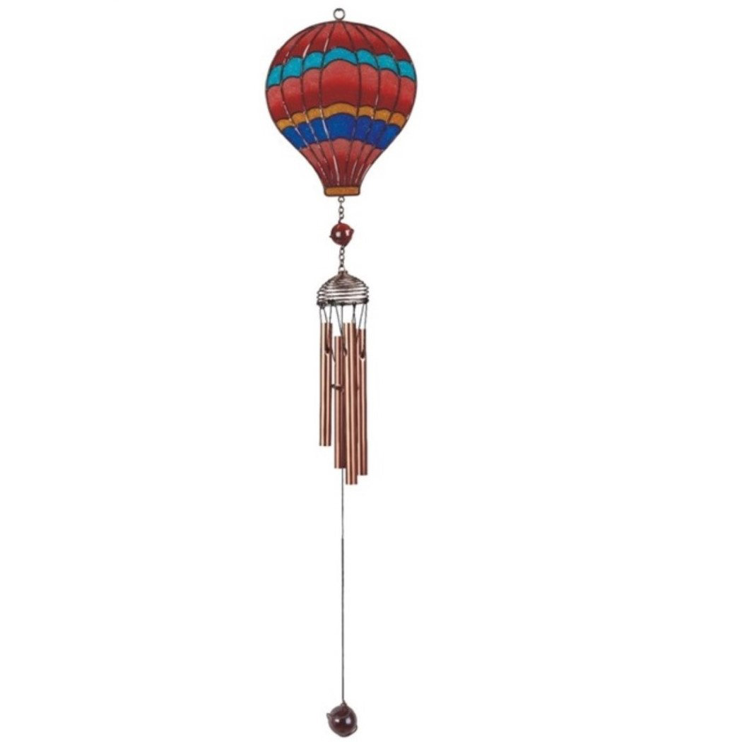 Arlmont & Co. Long Red Air Balloon Wind Chime With Copper Gem - Wayfair ...