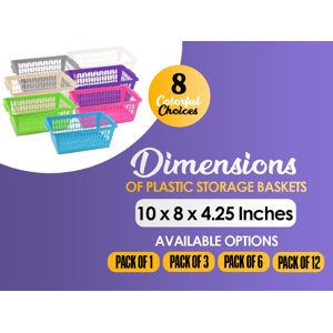 Rebrilliant Plastic Storage Stacking Bin For Home And Kitchen, Open ...