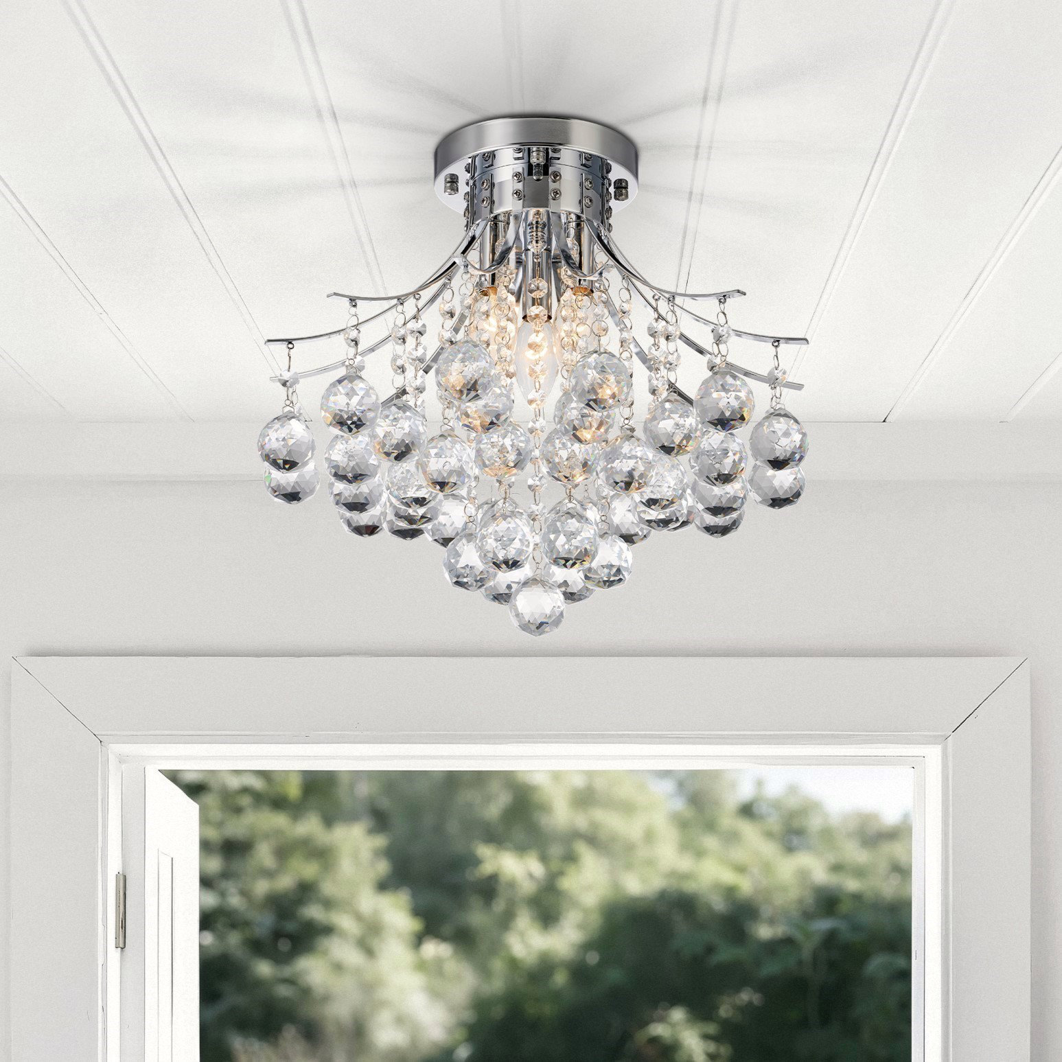 Etta Avenue™ Lesbury 3 - Light Unique Tiered Chandelier with Crystal ...