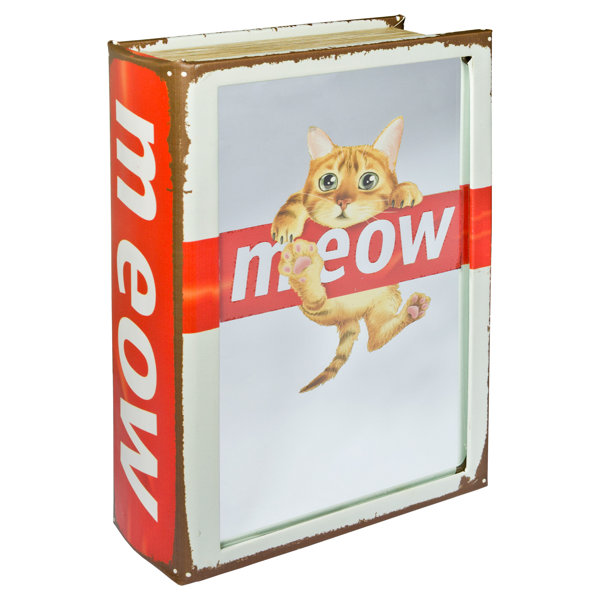 Happy Larry Meow Mirrored Book Box | Wayfair.co.uk
