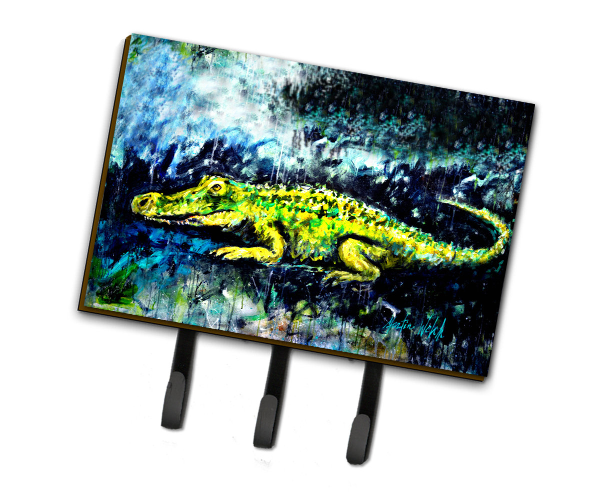 East Urban Home Sneaky Alligator Wall Key Organizer with Key Hooks ...