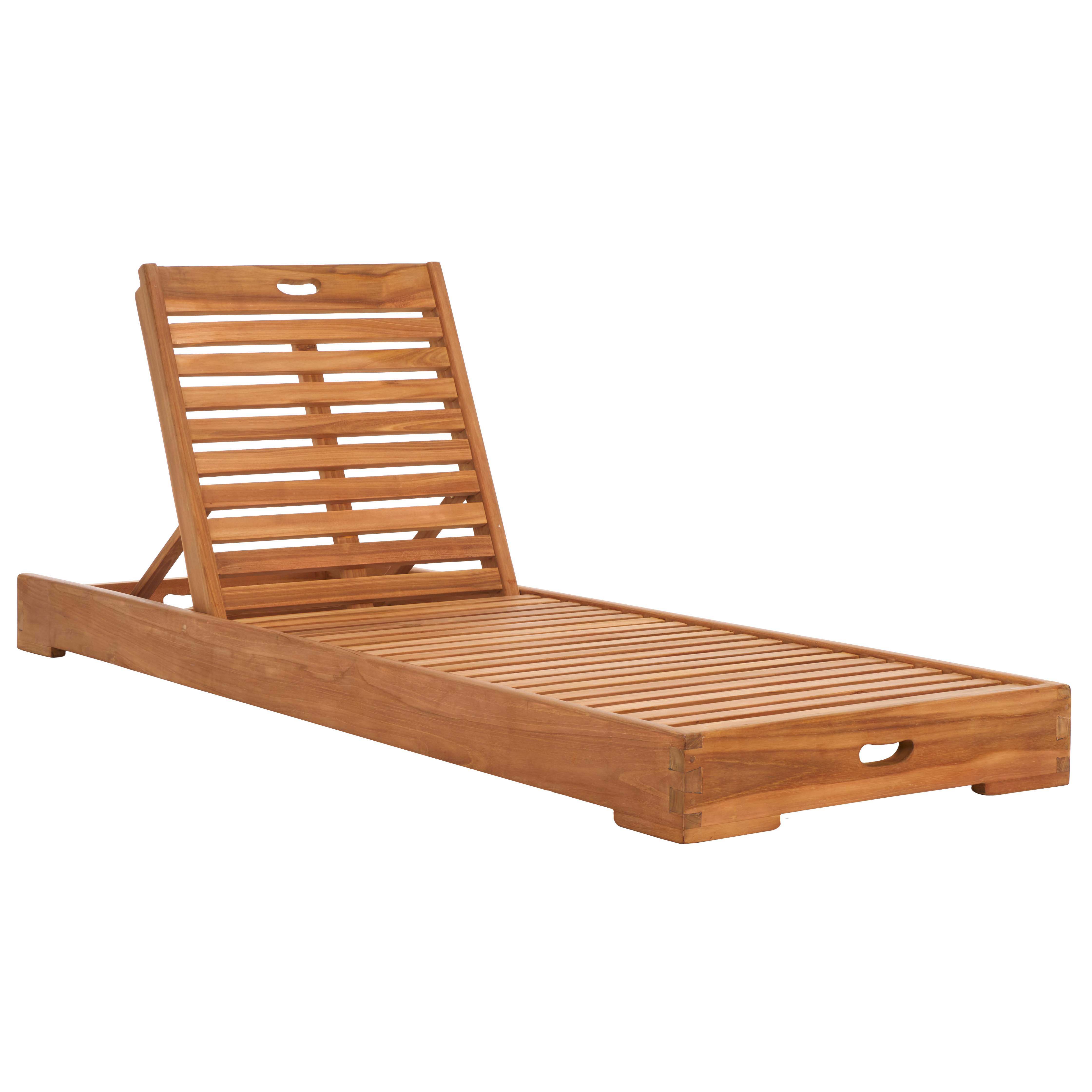 Millwood Pines Feazell Solid Teak Lounger | Wayfair