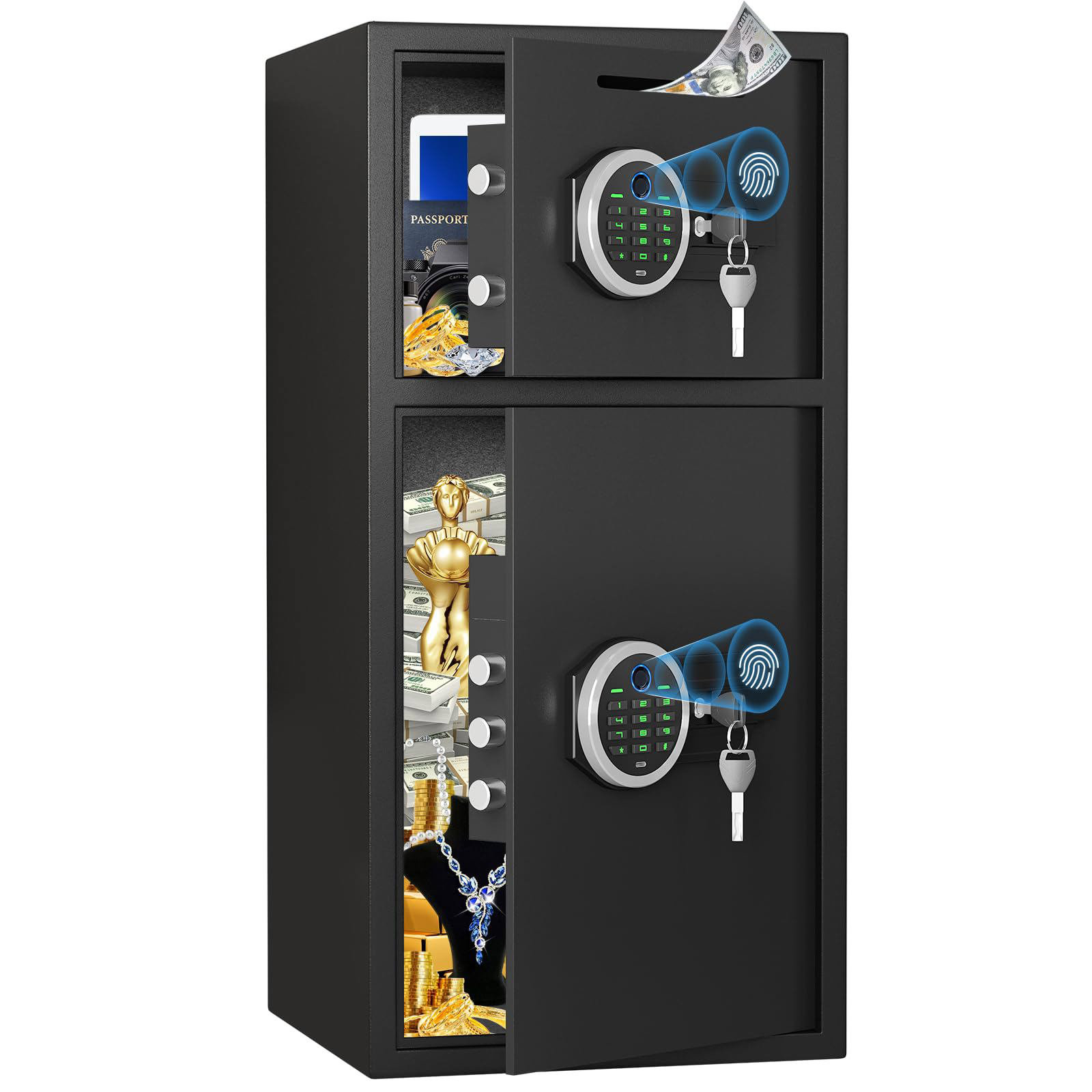 Re Labida Floor 6.0 Cu Ft Extra Large Home Safe Box Fireproof ...