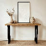 Ashford Blake Solid Oak Console Entrance Table - U Legs | Wayfair.co.uk