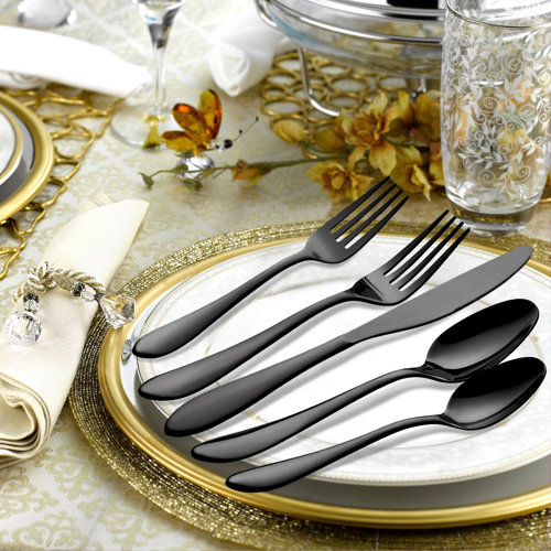 Black Flatware Sets & Black Silverware | From $30 Until 11/20 | Wayfair