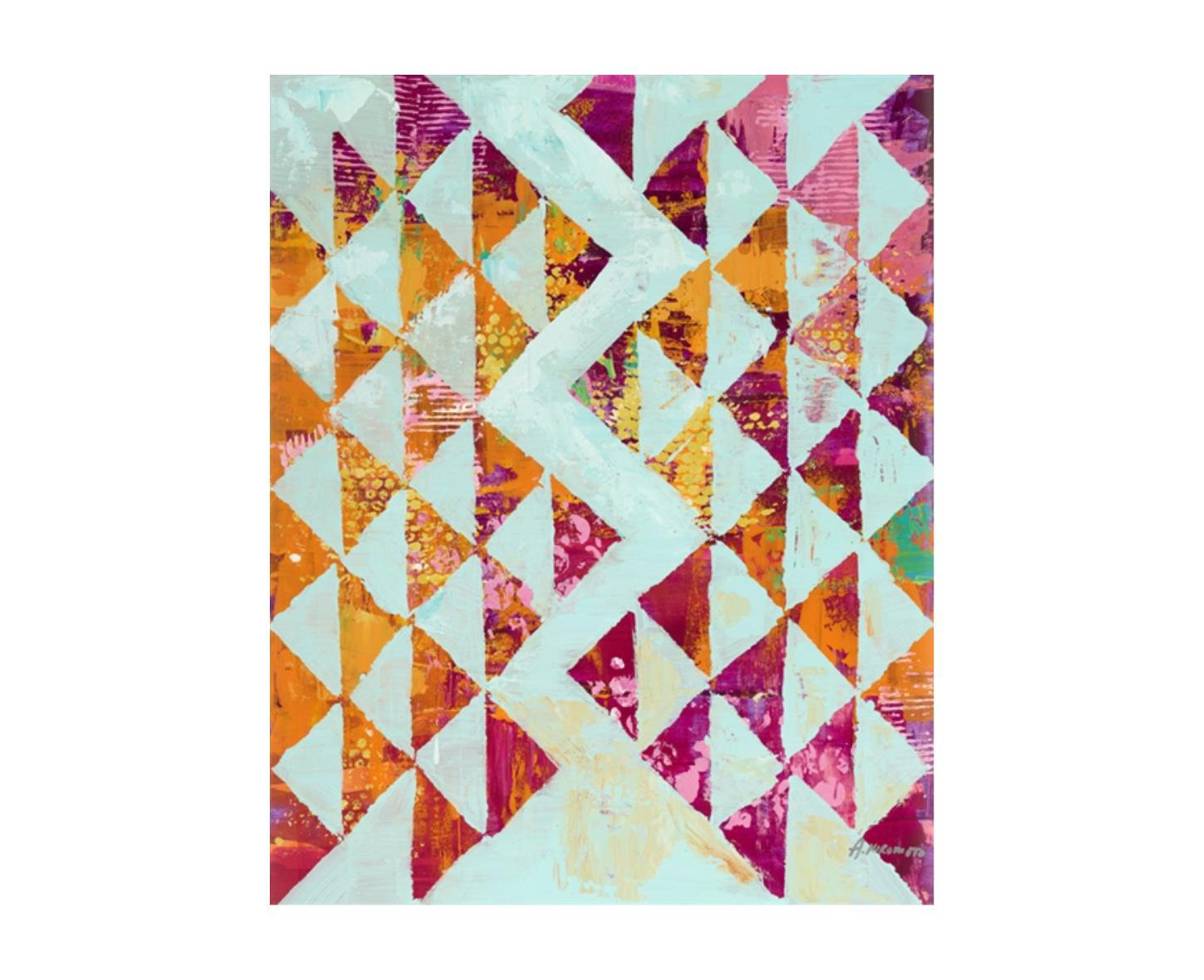 Chelsea Art Studio Triangular Configurations VIII - Wrapped Canvas ...