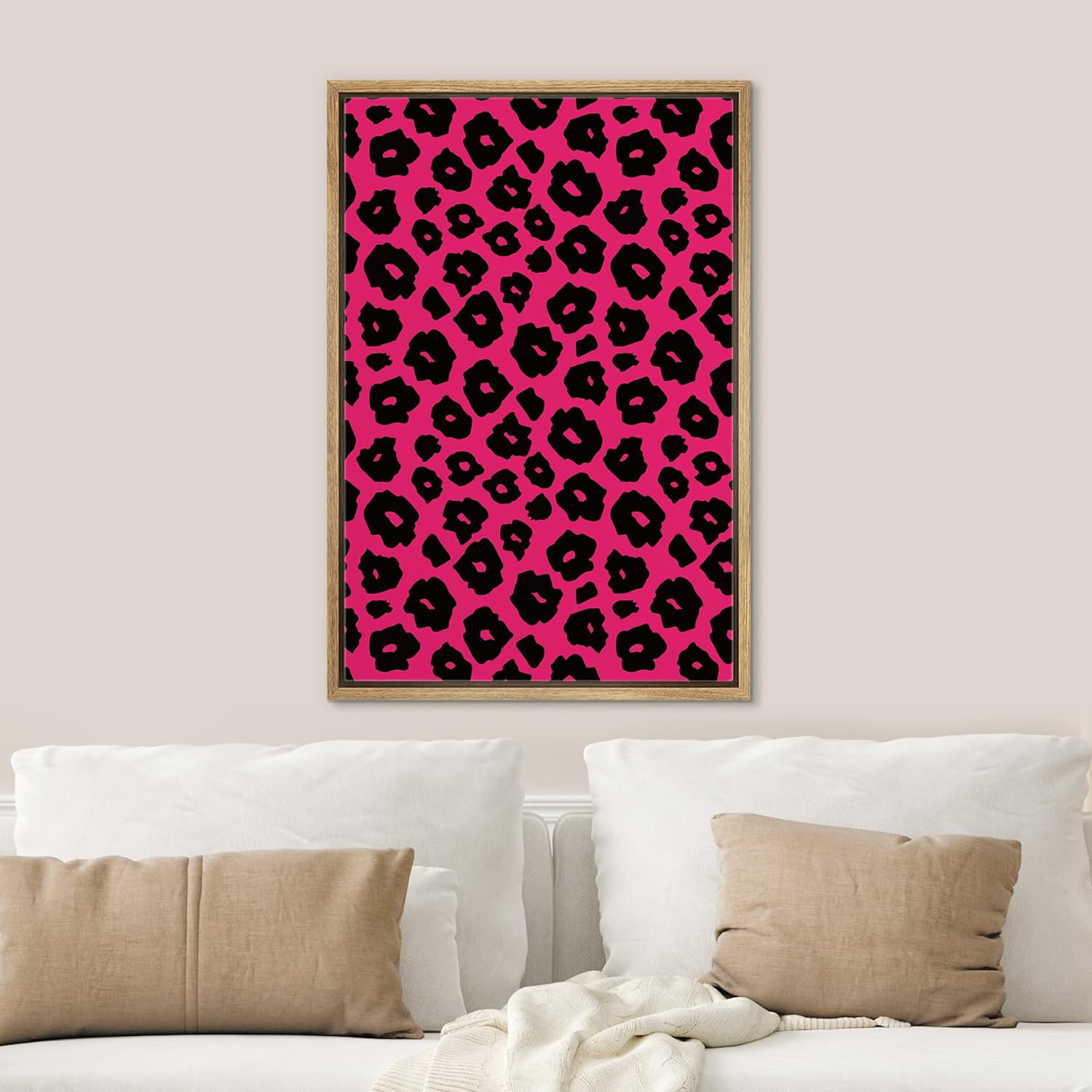 IDEA4WALL Framed Canvas Print Wall Art Preppy Room Decor Multicolor ...