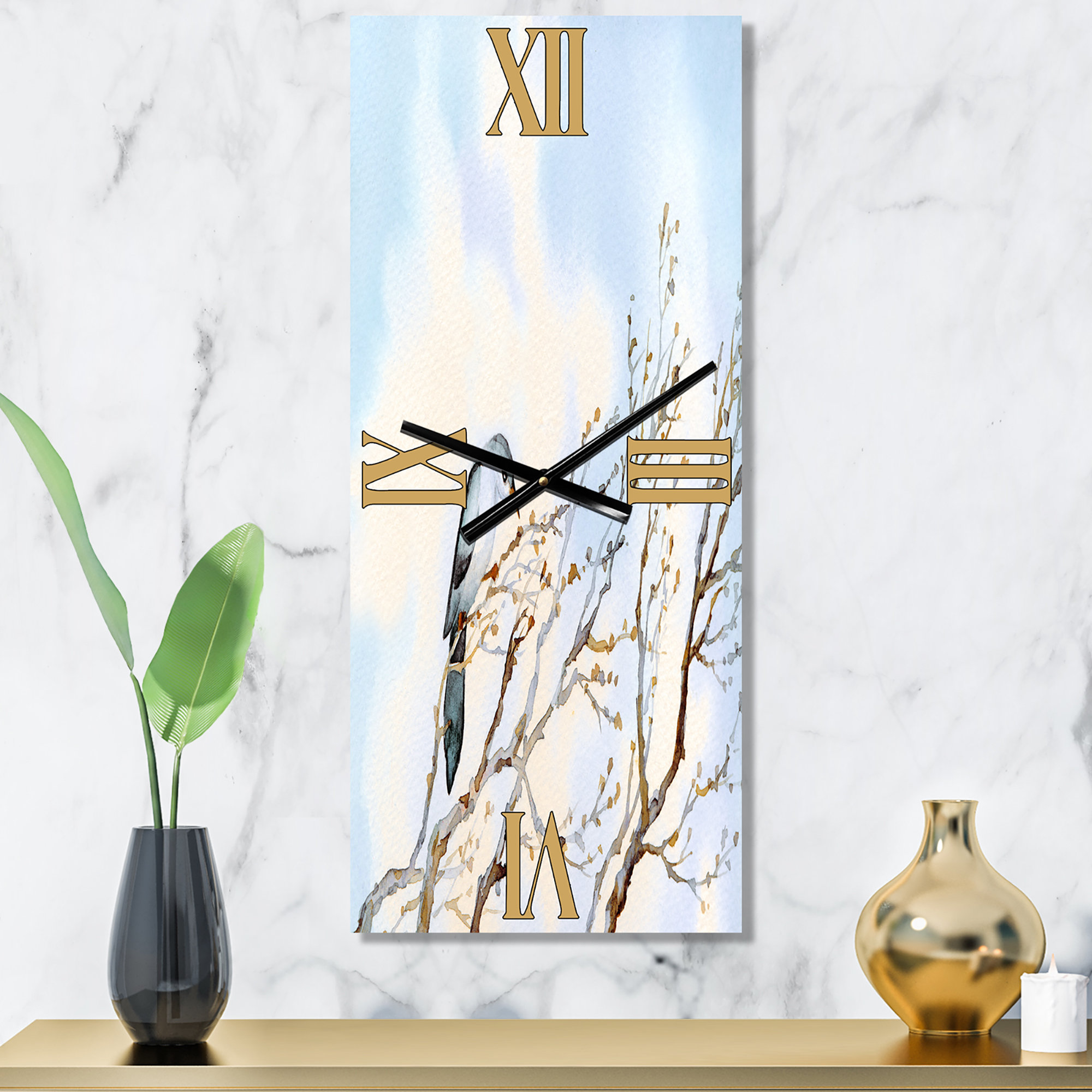 East Urban Home Big Old Dead Barren Twig Yard - Traditional Wall Clock ...