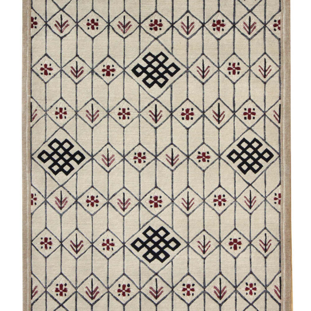 Landry & Arcari Rugs and Carpeting Endless Knots One-of-a-Kind 3'4" x 4 ...