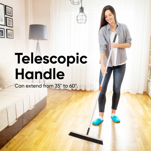 Wide Plastic Dust Pan With Broom Holder Superio Clip-On Dustpan With ...