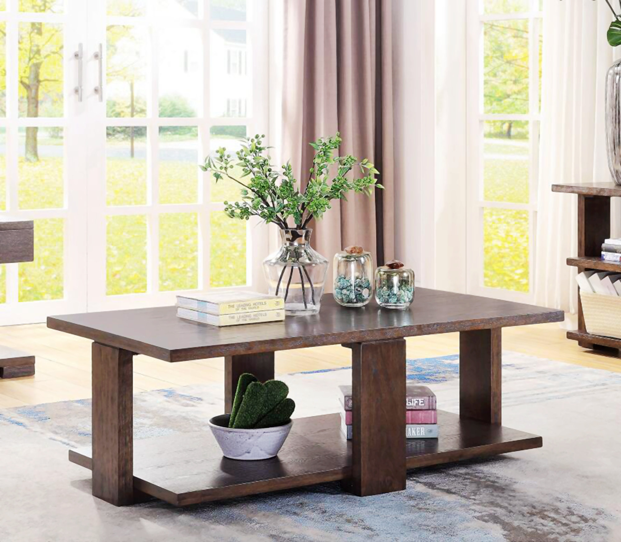 Latitude Run® Casiyah Solid Wood Single Coffee Table | Wayfair