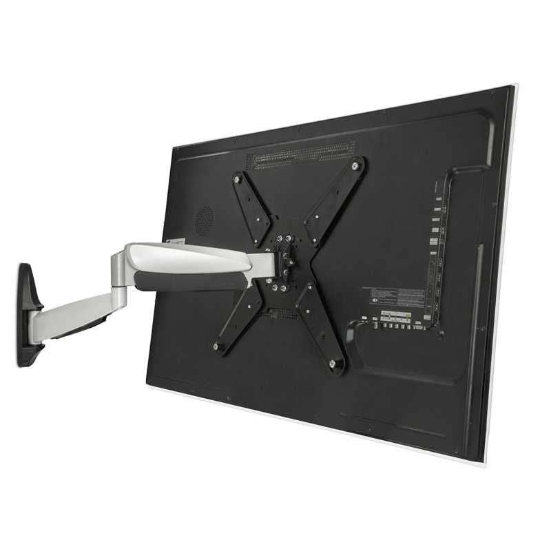 Mount-It Full Motion Height Adjustable TV Wall Mount Bracket with Black ...