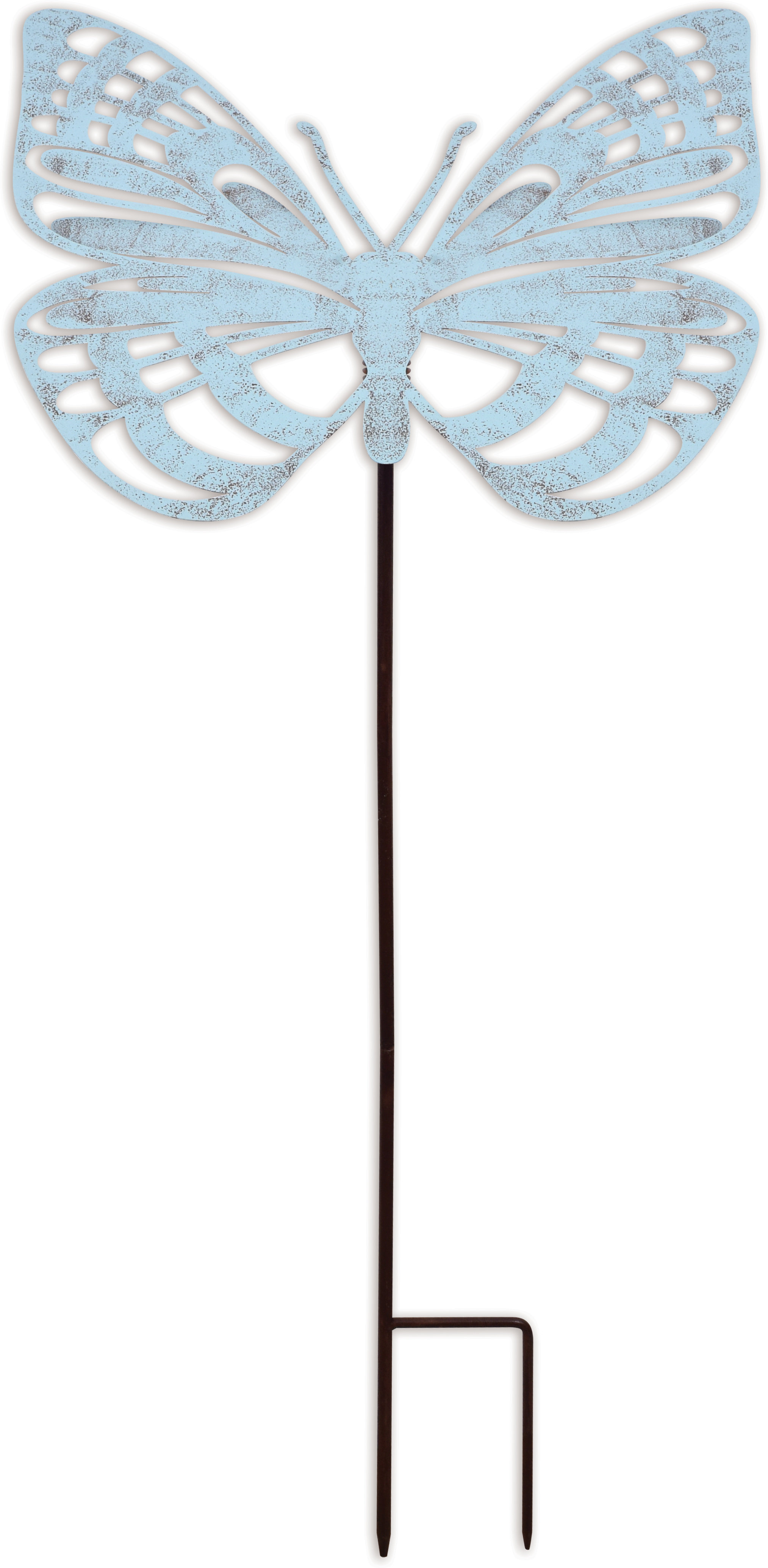 August Grove® Blue Goliath Butterfly Garden Stake | Wayfair
