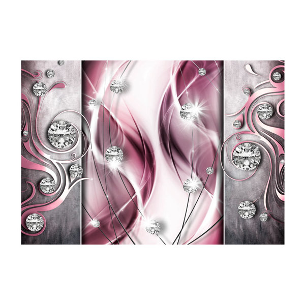 East Urban Home Pink and Diamonds Wall Mural - Wayfair Canada