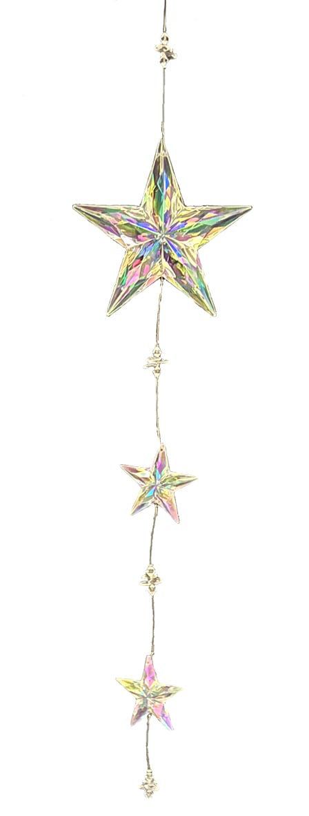 The Holiday Aisle® 3 Multi Color Hanging Stars Decoration | Wayfair